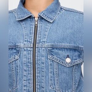 GAP | Sweaters | Gap Ultrasoft Icon Denim Crop Jean Jacket Coat Nwt Xsp ...